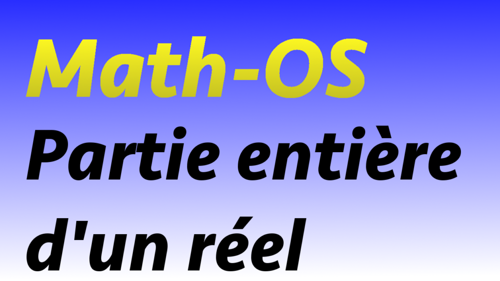 Vidéos de la chaine Math-OS | Math-OS